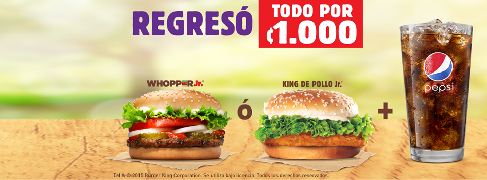 Pacc's Blog: Burger King Costa Rica y su Menú Económico (King Ahorro)