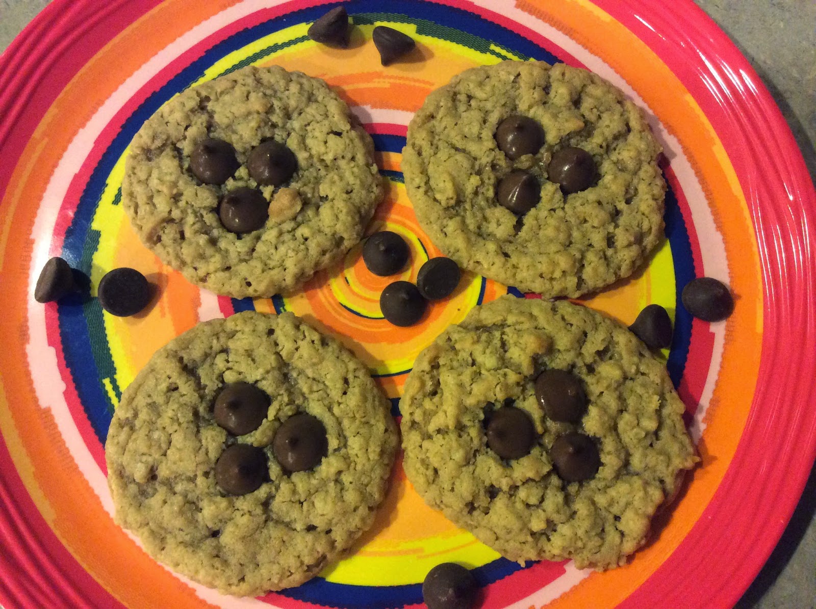 All Things Libby: Chewy Peanut Butter Oatmeal Cookies