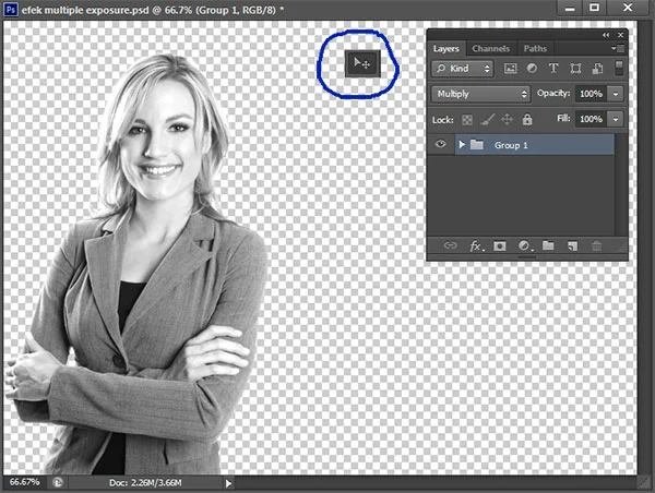 PhotoEffect: Multiple Exposure Effect Tutorial in Photoshop