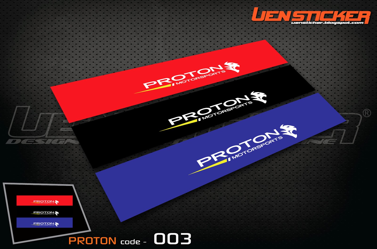 UEN STICKER - Design Custom Decals Online: PROTON