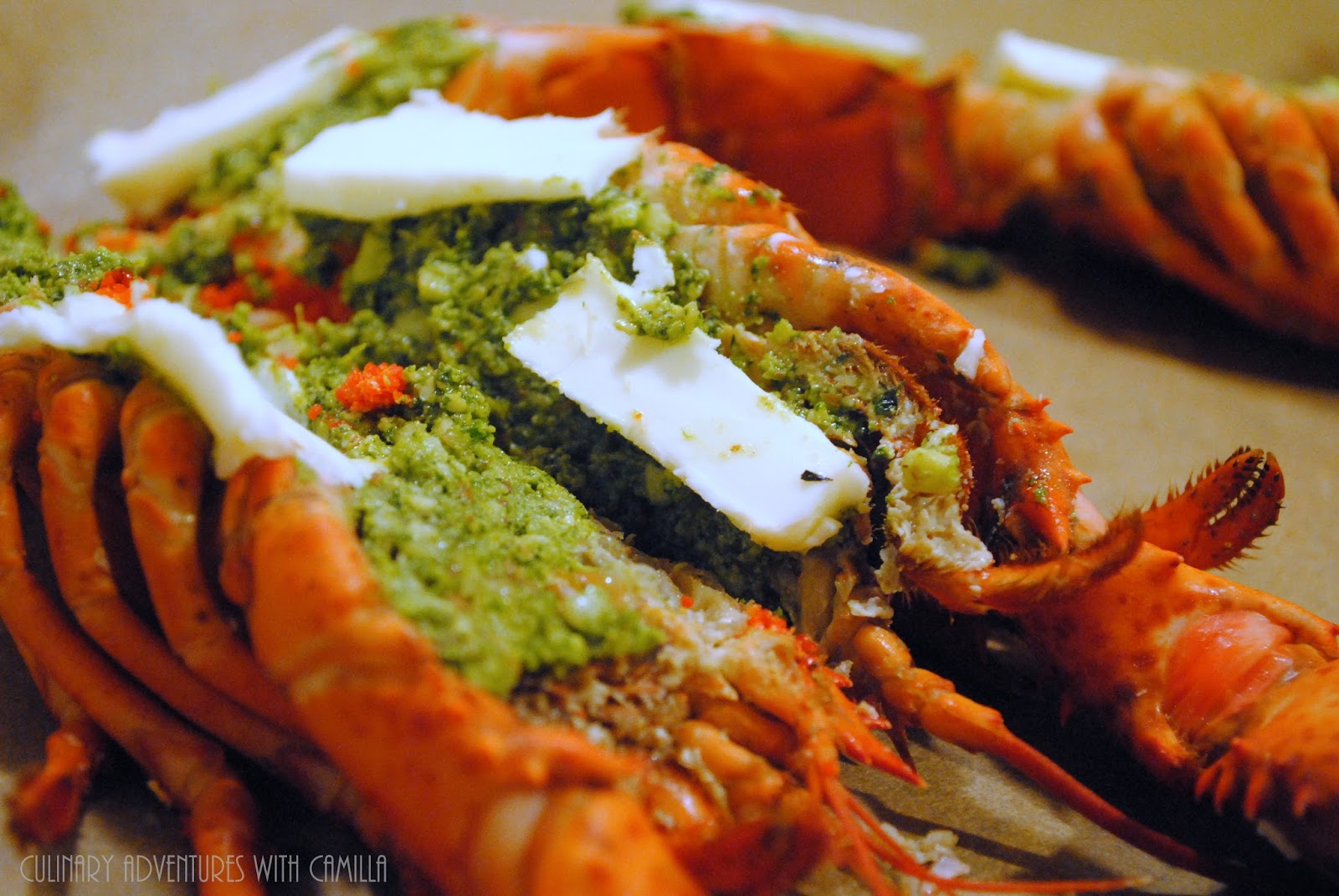 Roasted Lobster with Pesto + Ca'Bolani Sauvignon for #ItalianFWT