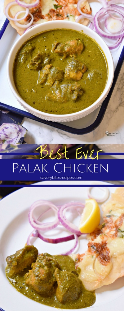 Palak Chicken Curry Recipe | Savory Bites Recipes - A Food Blog with ...