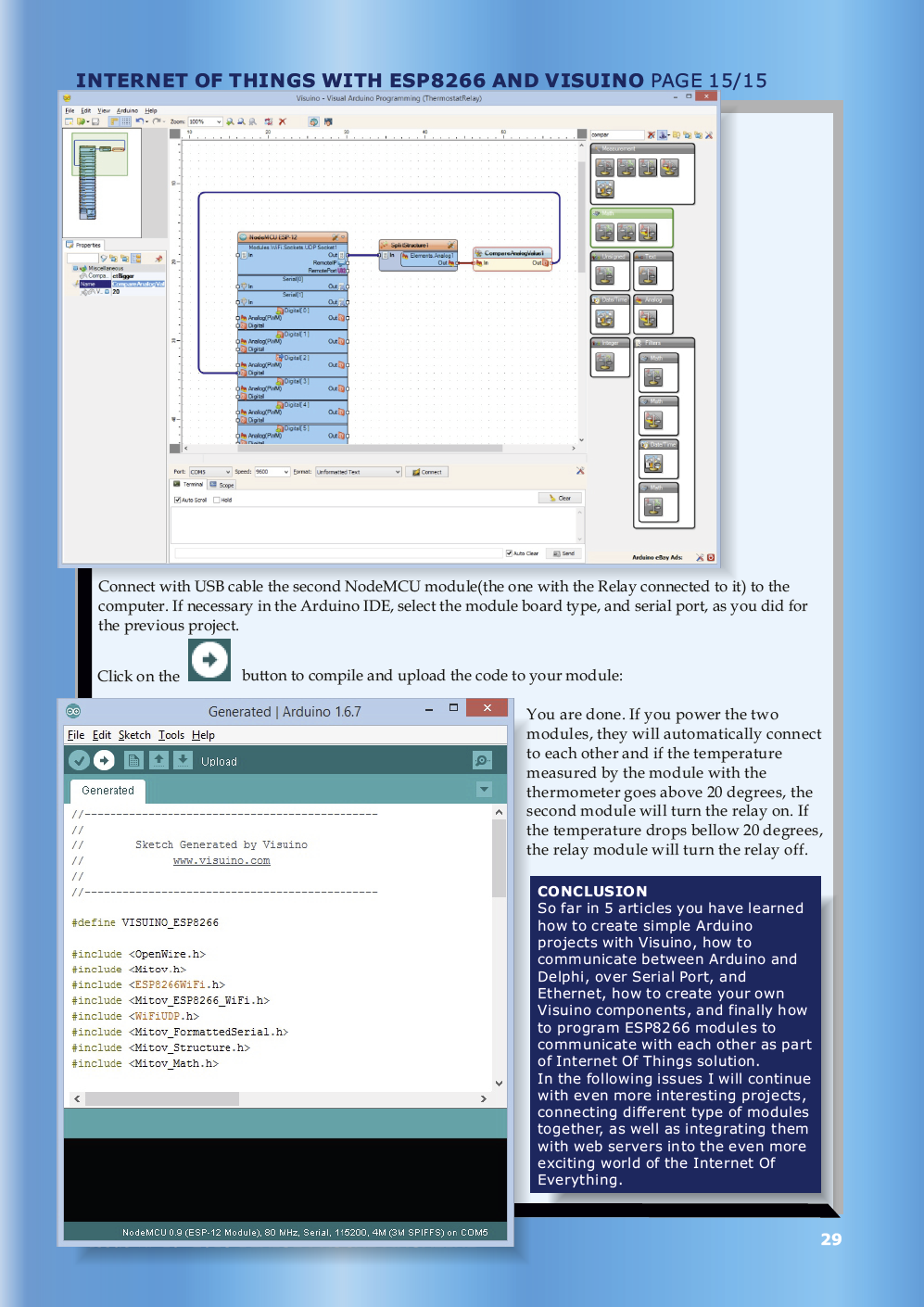 Mitov Software: Article about Visuino and ESP8266 in the "Blaise Pascal ...