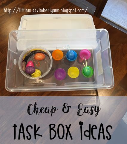 Little Miss Kim's Class: Cheap & Easy Task Box Ideas in Special Education