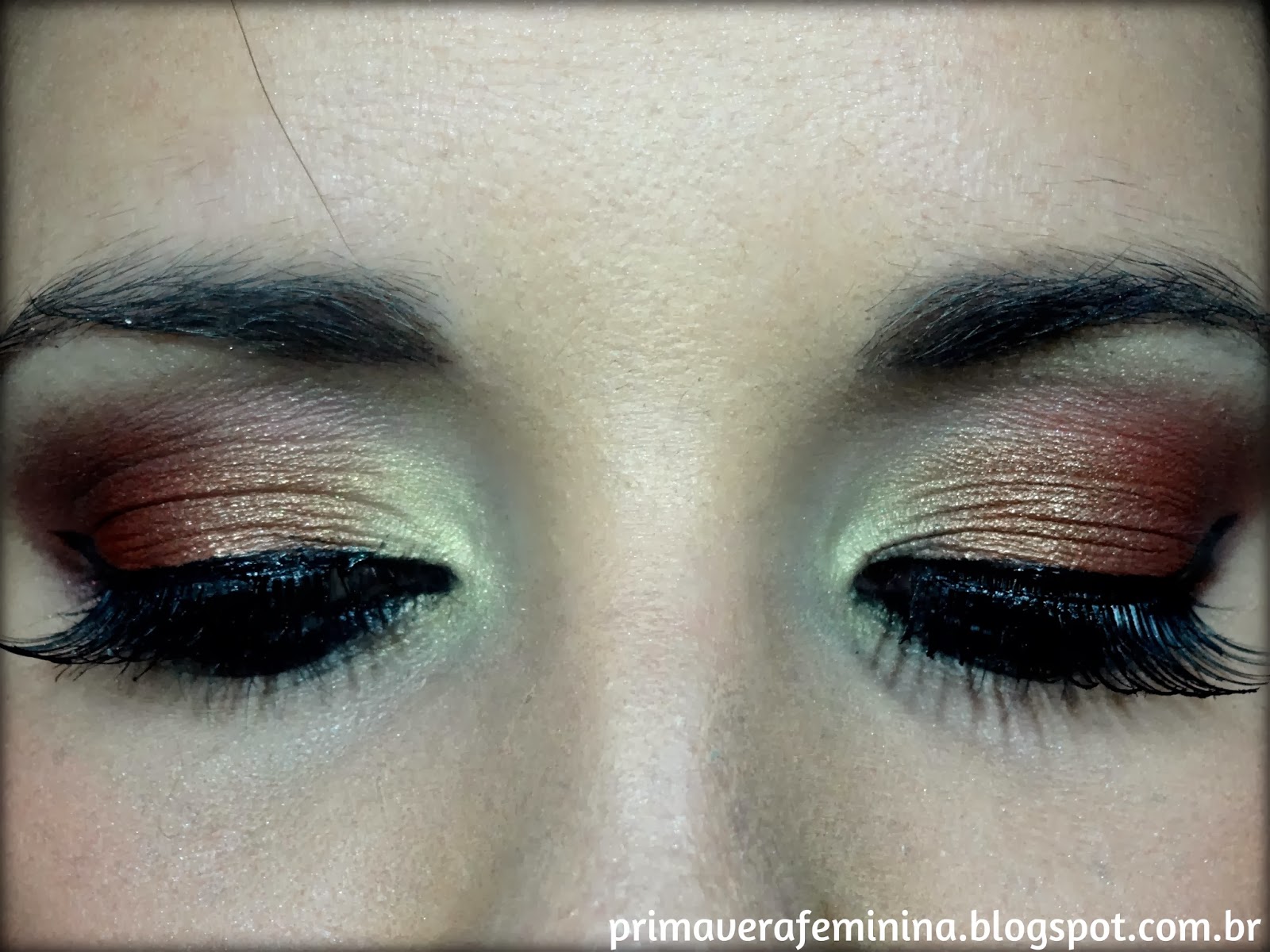 Primavera Feminina: Maquiagem pra o Natal: vermelho e bronze.