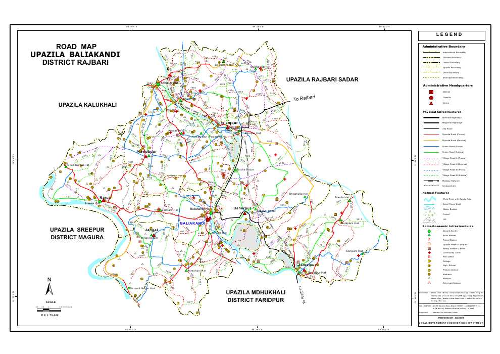 Mouza & Land Use Maps of Baliakandi Upazila, Rajbari, Bangladesh ...