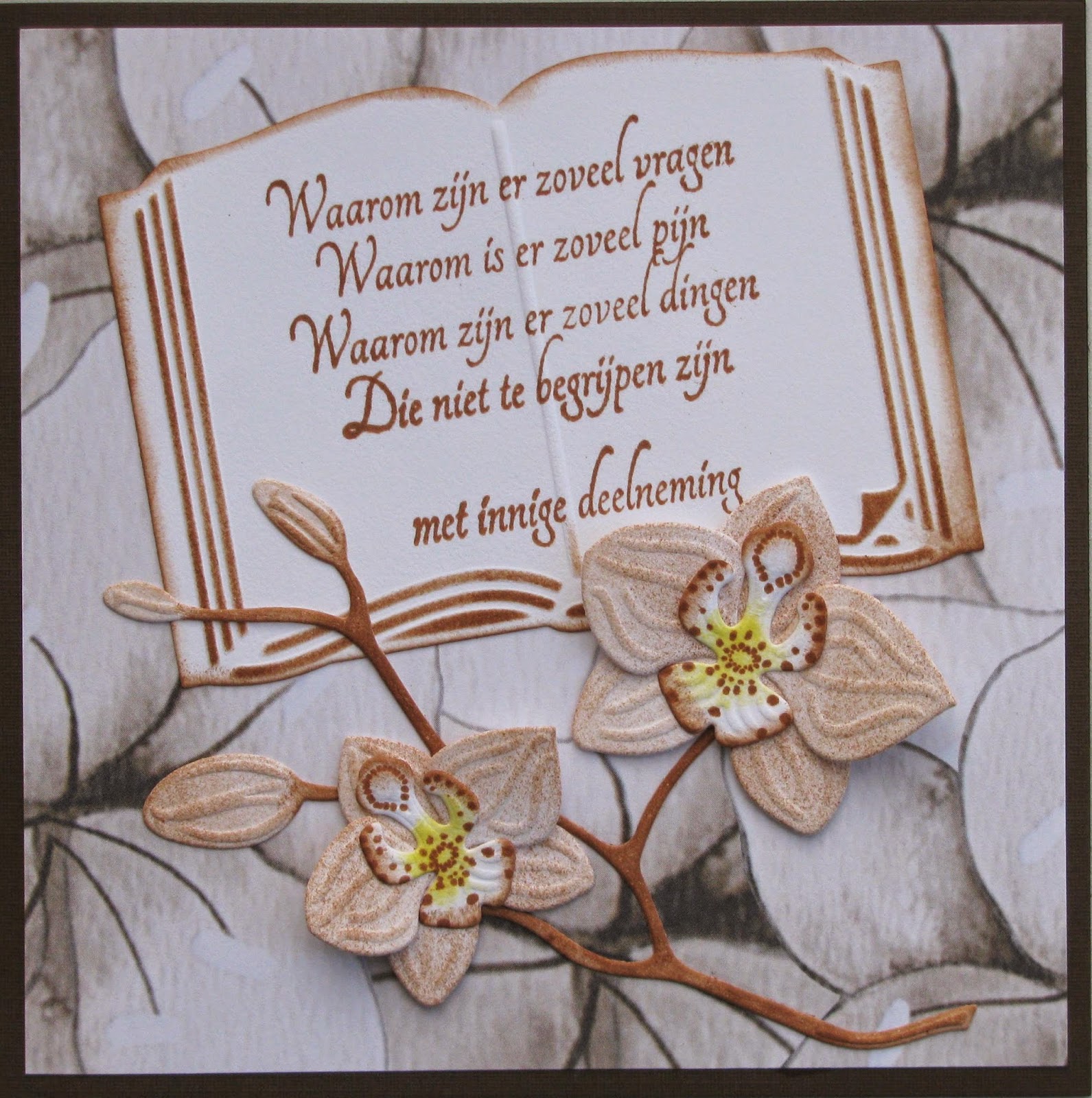 Karla-Krea: Met innige deelneming | Plakboekkaarten, Rouwkaart, Kaarten