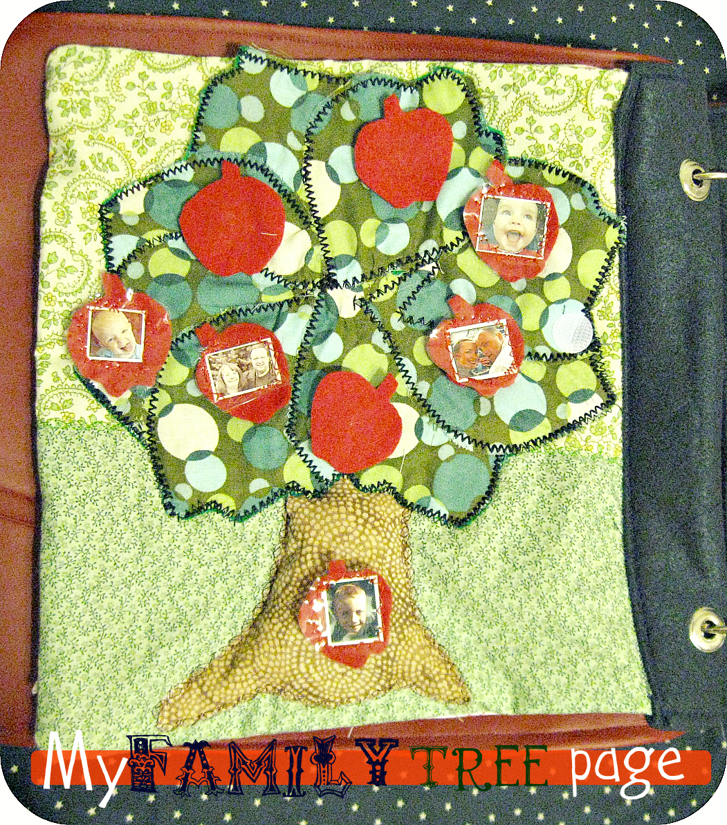 Family Tree Page Quiet Book Tutorial