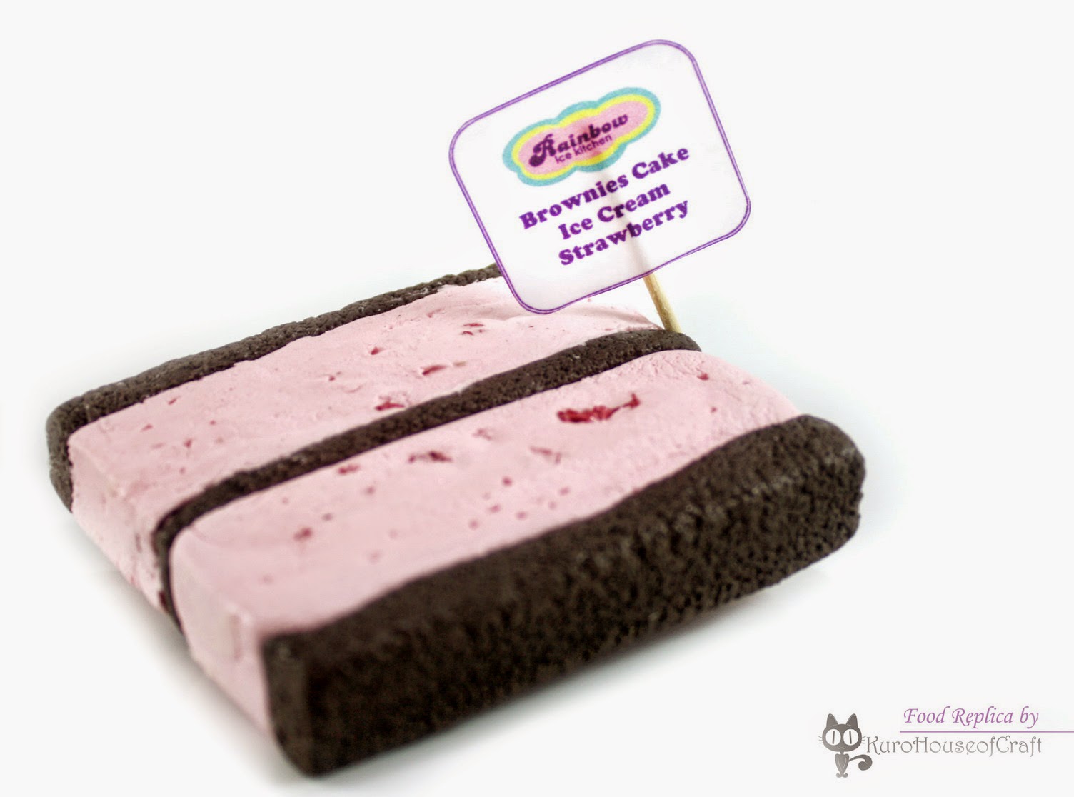 KuroHouse of Craft: Replika Ice Cream (Dummy Food) Rainbow Ice Cream