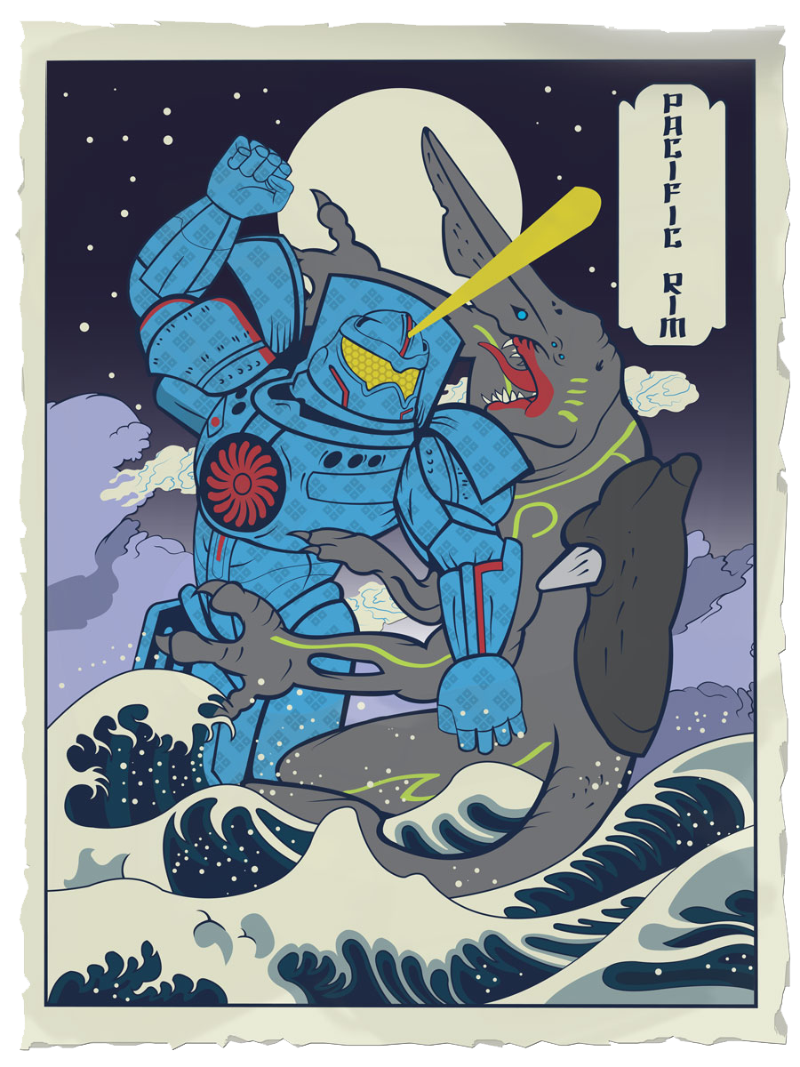 The Geeky Nerfherder: Movie Poster Art: 'Pacific Rim' (2013)