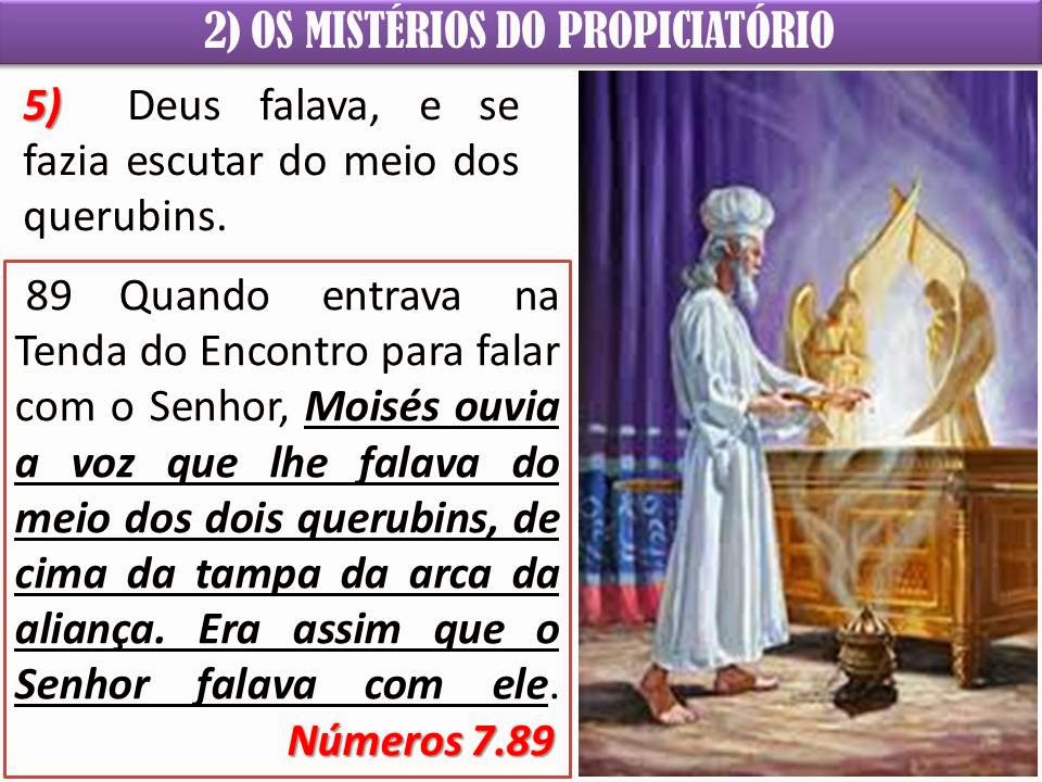 MENSAGEIRO DA ZONA NORTE: DOUTRINA 38 - O PROPICIATÓRIO (SLIDES)