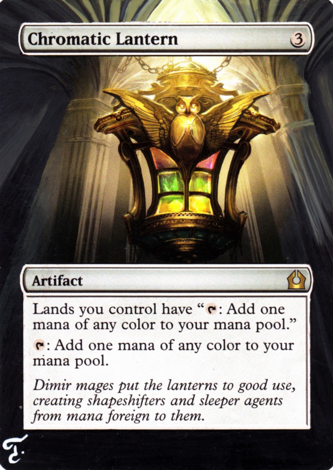 MTG Alters By Tila: Chromatic Lantern - Return to Ravnica