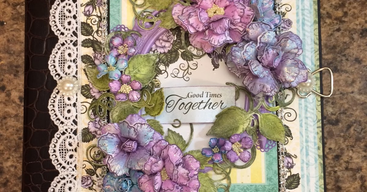 Designs by Shellie: Mini album using Heartfelt Creations Blushing Rose ...