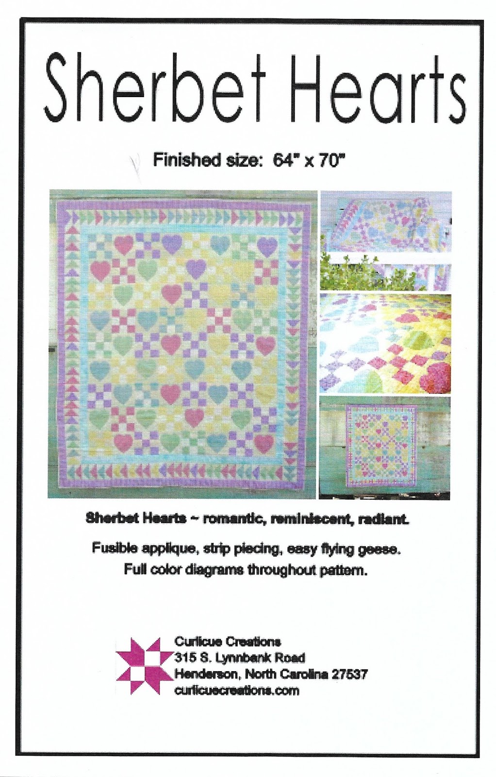 Curlicue Creations: Sherbet Hearts Pattern Update