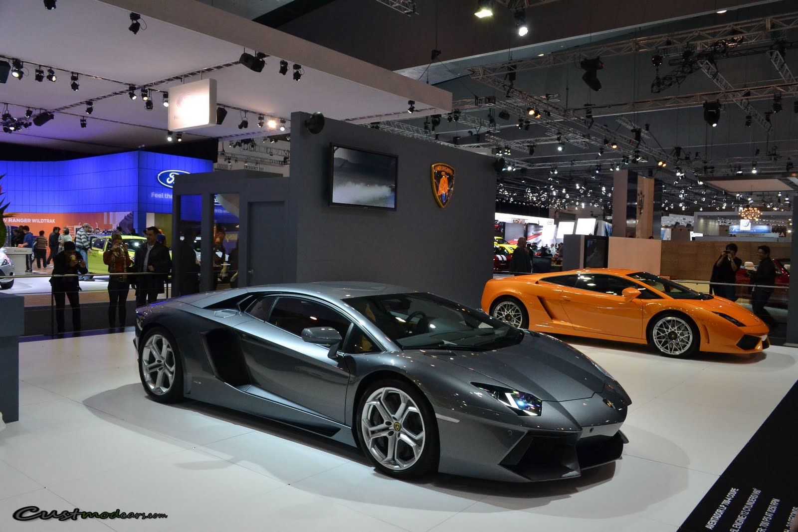 Grey Lamborghini Aventador LP700 4 | Custmod Cars