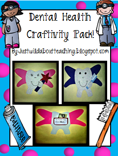 Just Wild About Teaching: Dental Healthy Craftivity Packet!