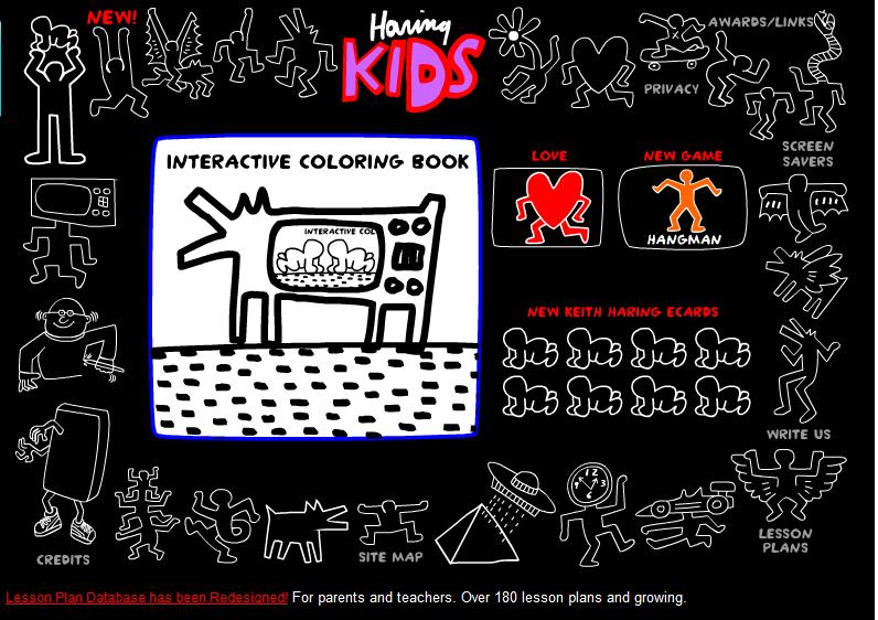 Interactive Art Lessons Online: Keith Haring Kids