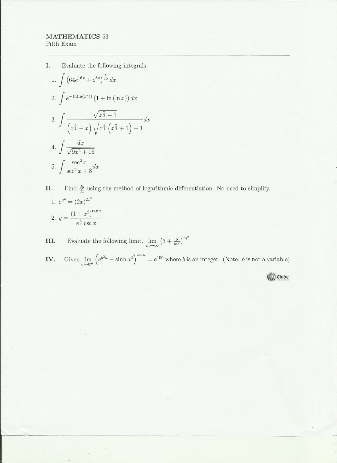 UPD Samplexes, Readings, and Materials: UPD Math 53 (Now Math 21) Fifth ...
