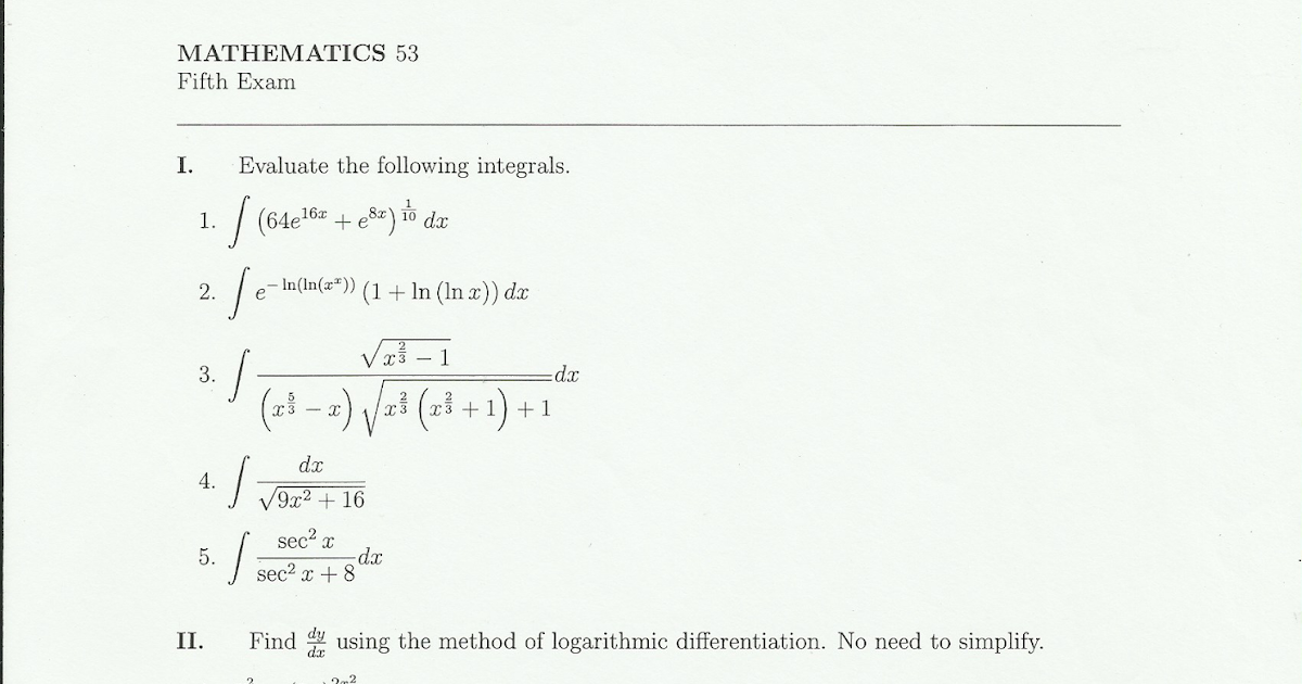 UPD Samplexes, Readings, and Materials: UPD Math 53 (Now Math 21) Fifth ...
