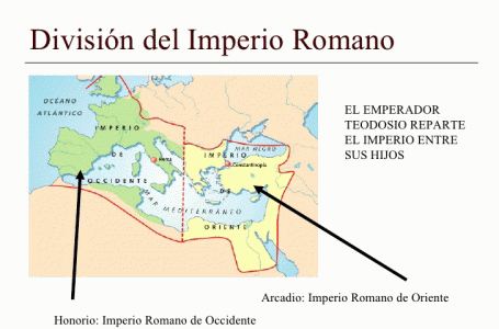 Lo Que Pasó en la Historia: Enero 17: La gran división del Imperio ...