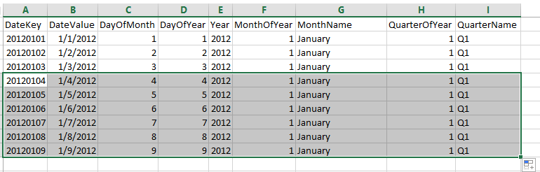 BI Future Blog Excel Creating A Date Dimension In Excel for Usage bi-future-blog-excel-creating-a-date-dimension-in-excel-for-usage