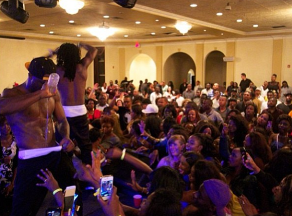 P-Square gets freaky with the ladies on stage at their show in Canada