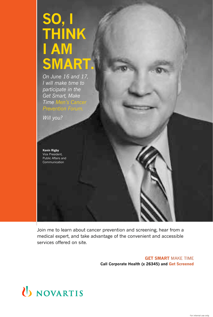 It's Melting! Portfolio: Novartis: "Get Smart, Make Time"