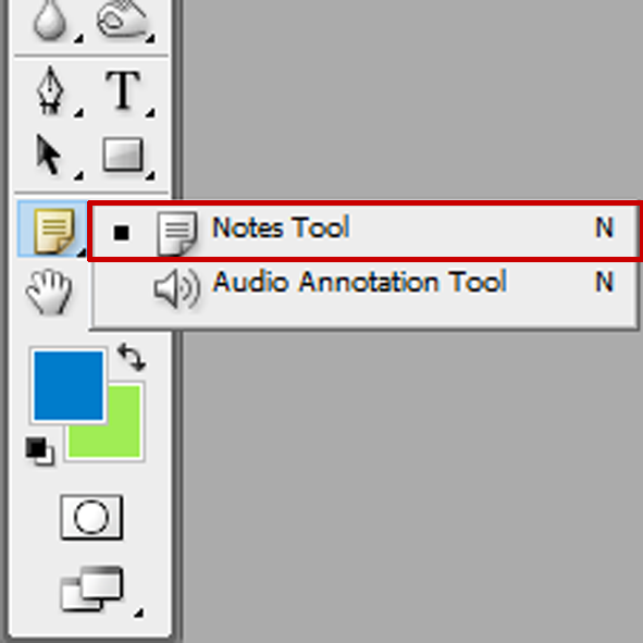 Fungsi Notes Tool Photoshop + Pic