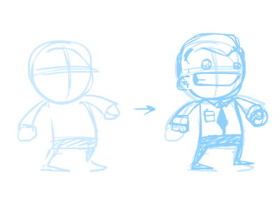 2D Game Art Tutorials: 2D Character Design - Side View