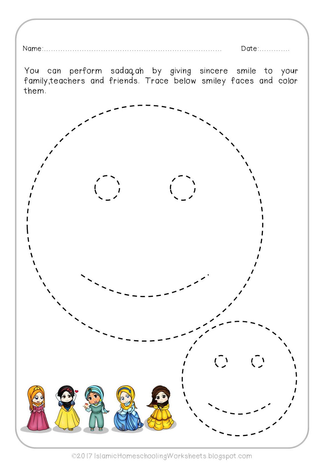 FREE Disney Princess Preschool Pack - Islamic Version ~ Islamic ...