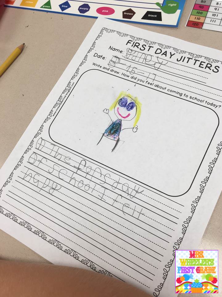 Mrs. Wheeler's First Grade Tidbits: First Day Fun