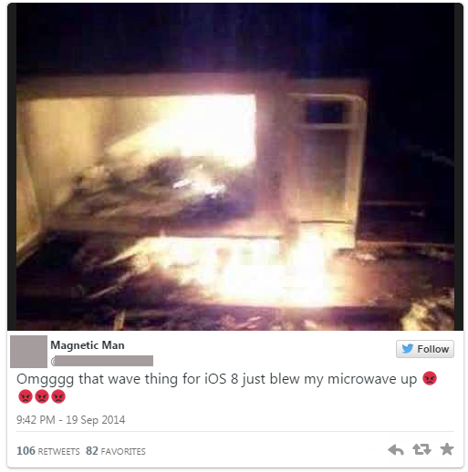The "Wave Hoax": iOS 8 Features Microwave Charging Abilities?? | Geeky ...