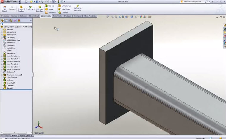 How to use the Weldments tool feature in Solidworks - SolidWorks Share