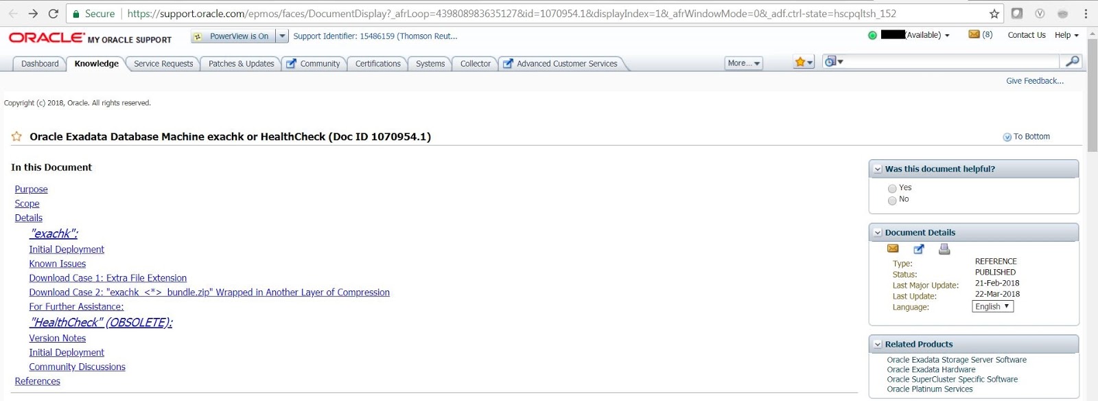 Netsoftmate Technical Blog : Exadata Database Machine Health Check ...