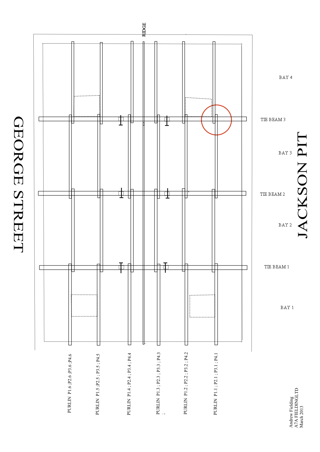 Friends of George Street: Day 39 - Roof Structure - Purlins and ...