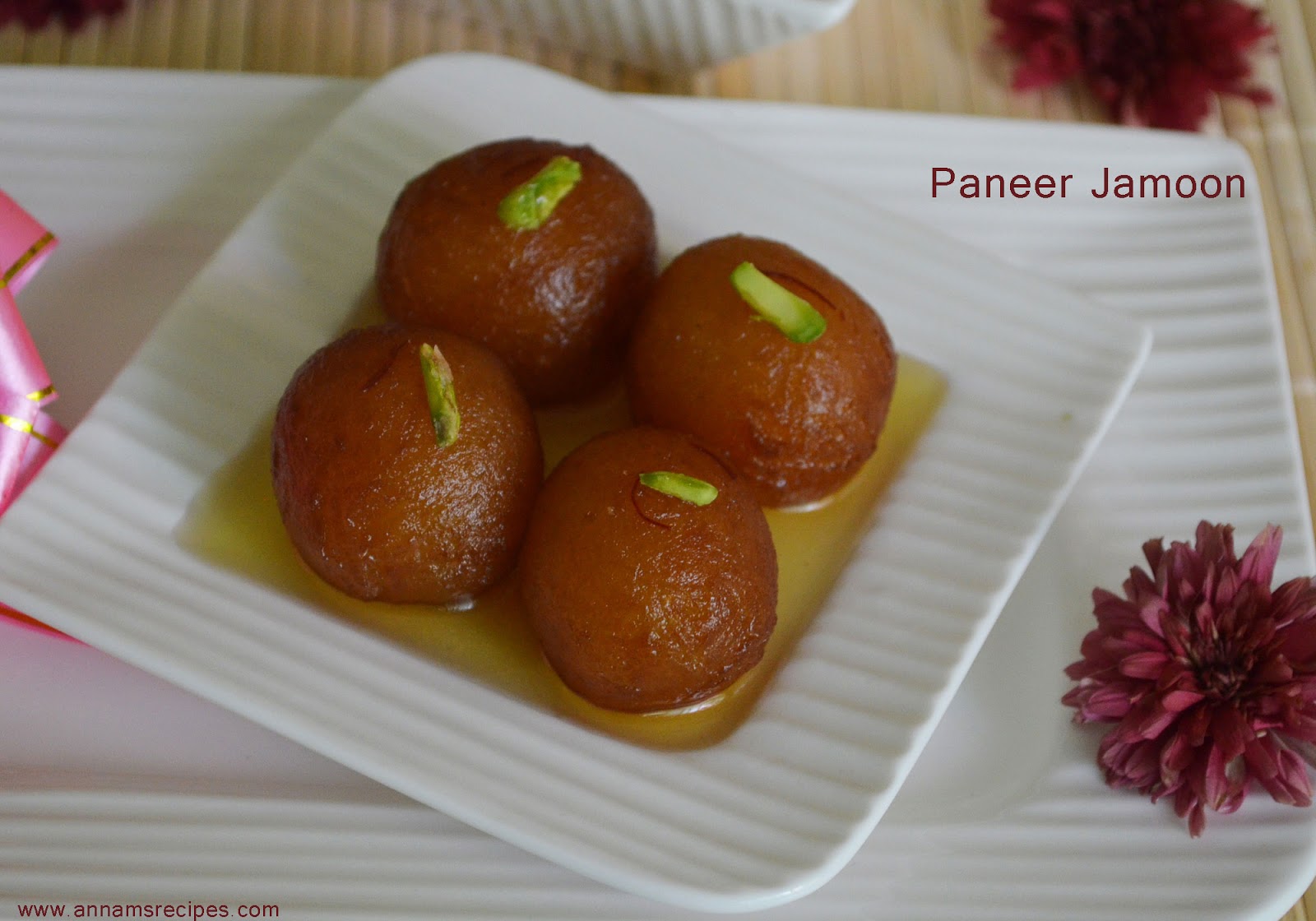 Paneer Jamun Recipe - Annam's Recipes