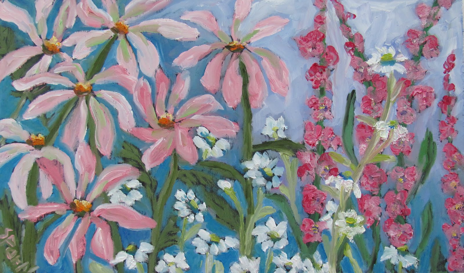 Daily Painters Of Colorado: Susan Spohn --- Pink Garden