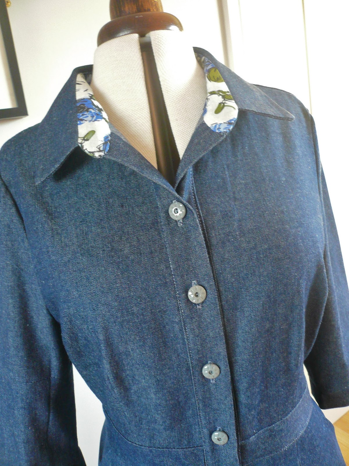 Handmade Jane: Finished: Denim Shirt Dress
