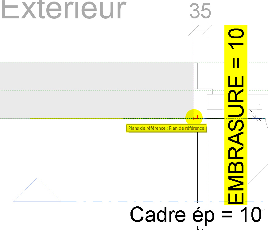 Revit-Mémo: Revit 2017_Porte tierce_Embrasure variable