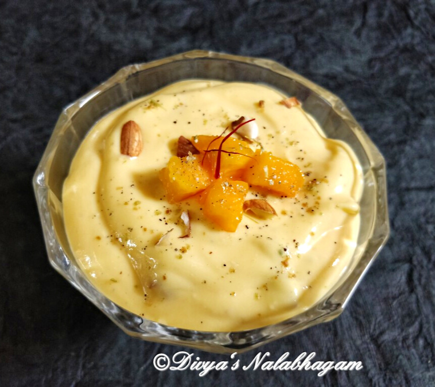 Amrakhand | Mango Shrikhand - Divya's Nalabhagam