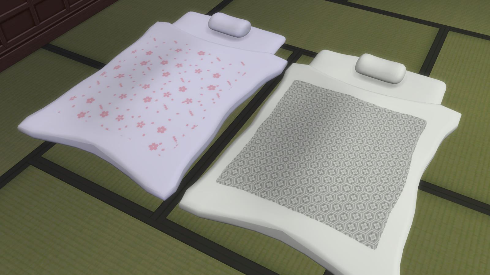 TS4 - Japanese Room Set ~ Noir and Dark Sims