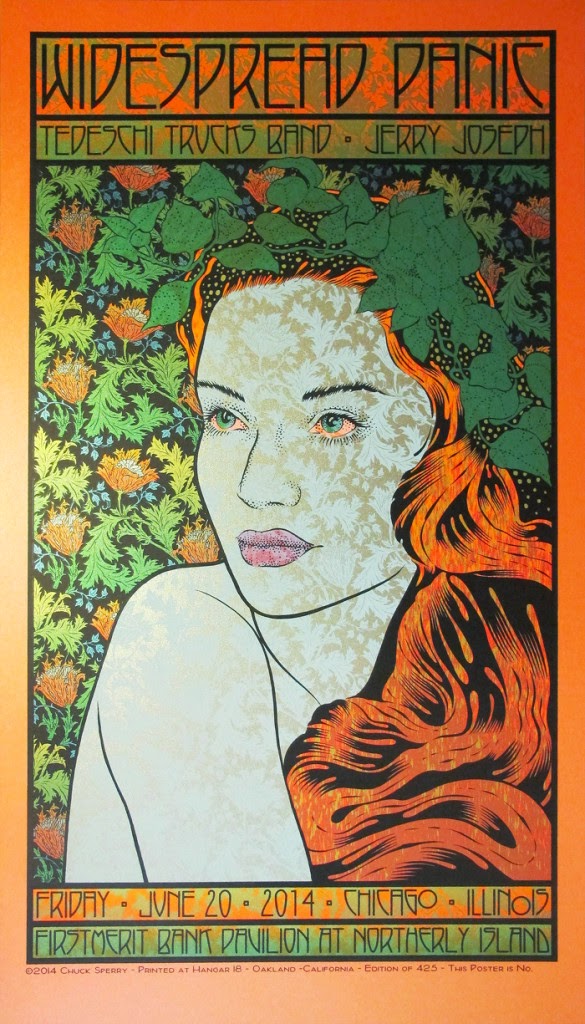 INSIDE THE ROCK POSTER FRAME BLOG: Chuck Sperry Widespread Panic ...