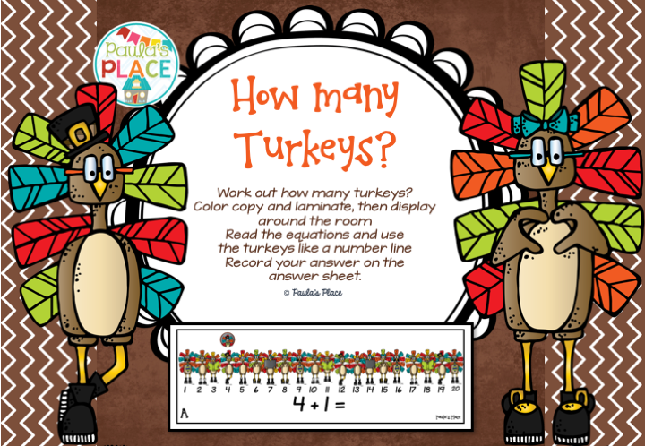 Paula's Place Teaching Resources: Talking Turkey Math