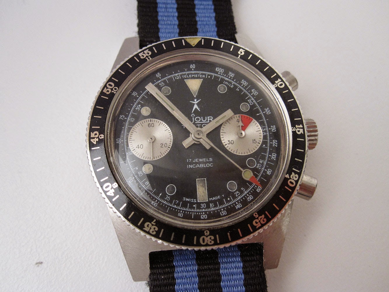 Vintage chronographs: 1970's LeJour chronograph with Landeron 248 movement