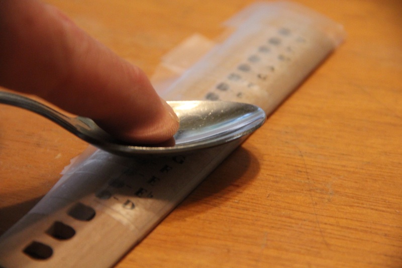 Building a Homemade Crank Organ: Tracker bar notes