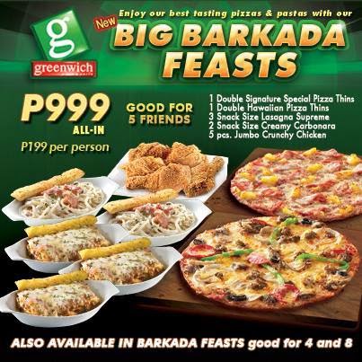 D.I.G.G.DAVAO: Greenwich - Big Barkada Feasts