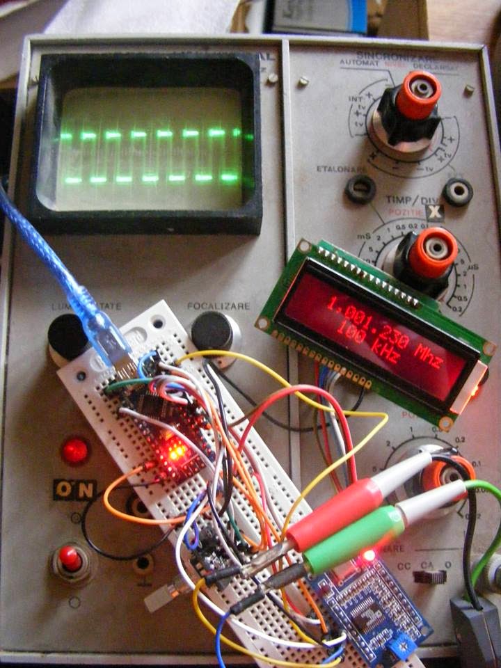 Arduino tehNiq: Signal generator with AD9850 and Arduino