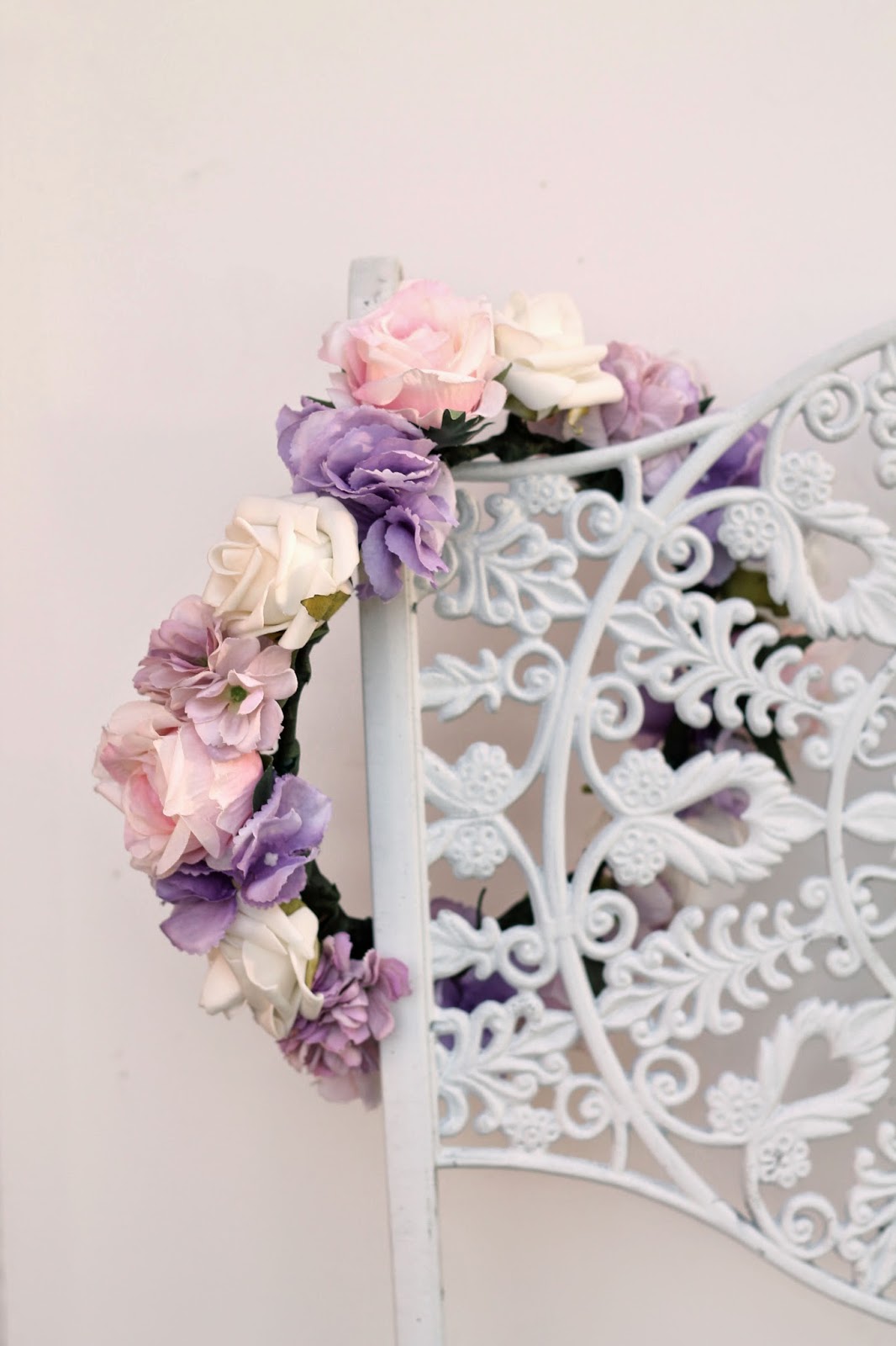 Rose Tinted Illustration: CUSTOM ROSE TINTED FLOWER CROWN // PALE PINK ...