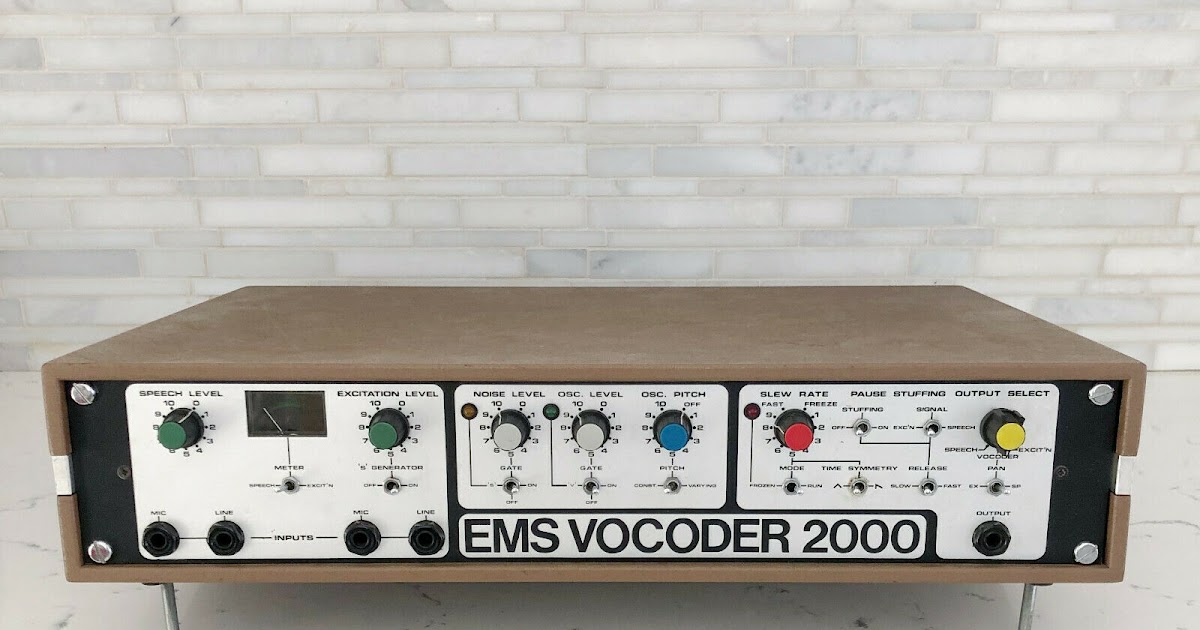 MATRIXSYNTH: EMS Vocoder 2000 SN 12066