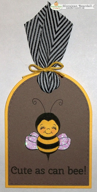 Glora's Crafts: Cute as Can Bee Tag
